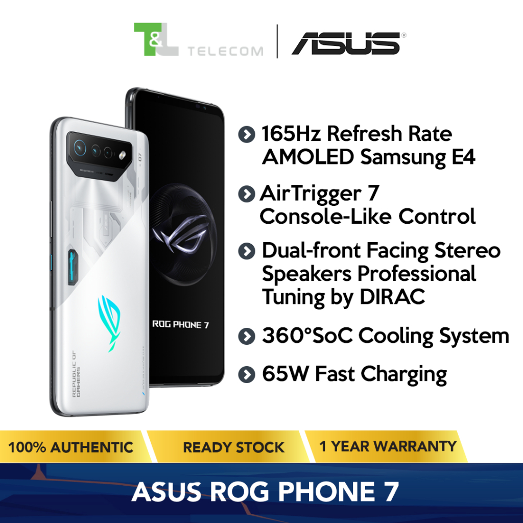 Asus ROG Phone 7 Gaming Smartphone Dual SIM 8GB/12GB + 256GB 5G | 16GB ...
