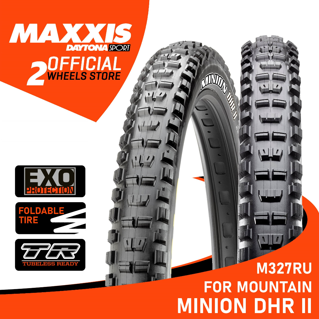 Maxxis Minion DHR II Foldable Tubeless Ready Black/Tanwall M327RU ...