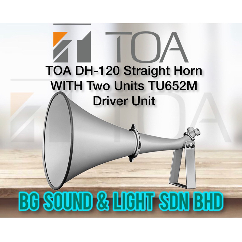 TOA DH-120 Straight Horn WITH TWO UNITS TU652M DRIVER UNIT | Shopee Malaysia