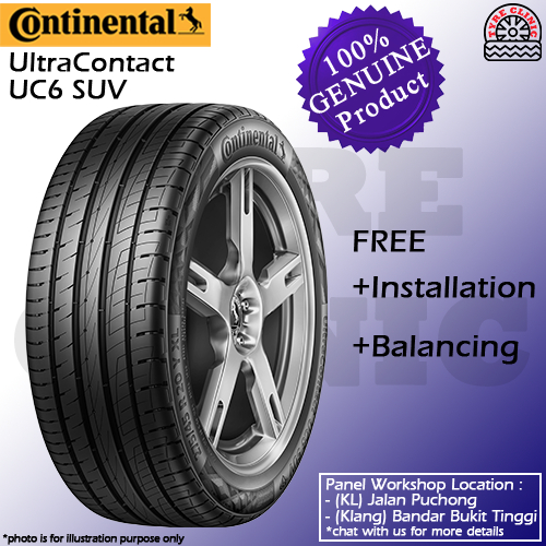 CONTINENTAL ULTRA CONTACT UC6 SUV TYRE (16 17 18 19 20 21 22 INCH) | Shopee Malaysia