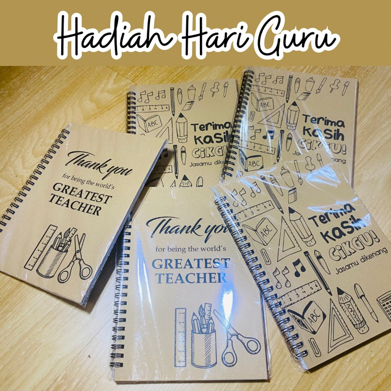 RoseStore~ Terima Kasih Cikgu Notebook / Hadiah Hari Guru / Buku Nota ...