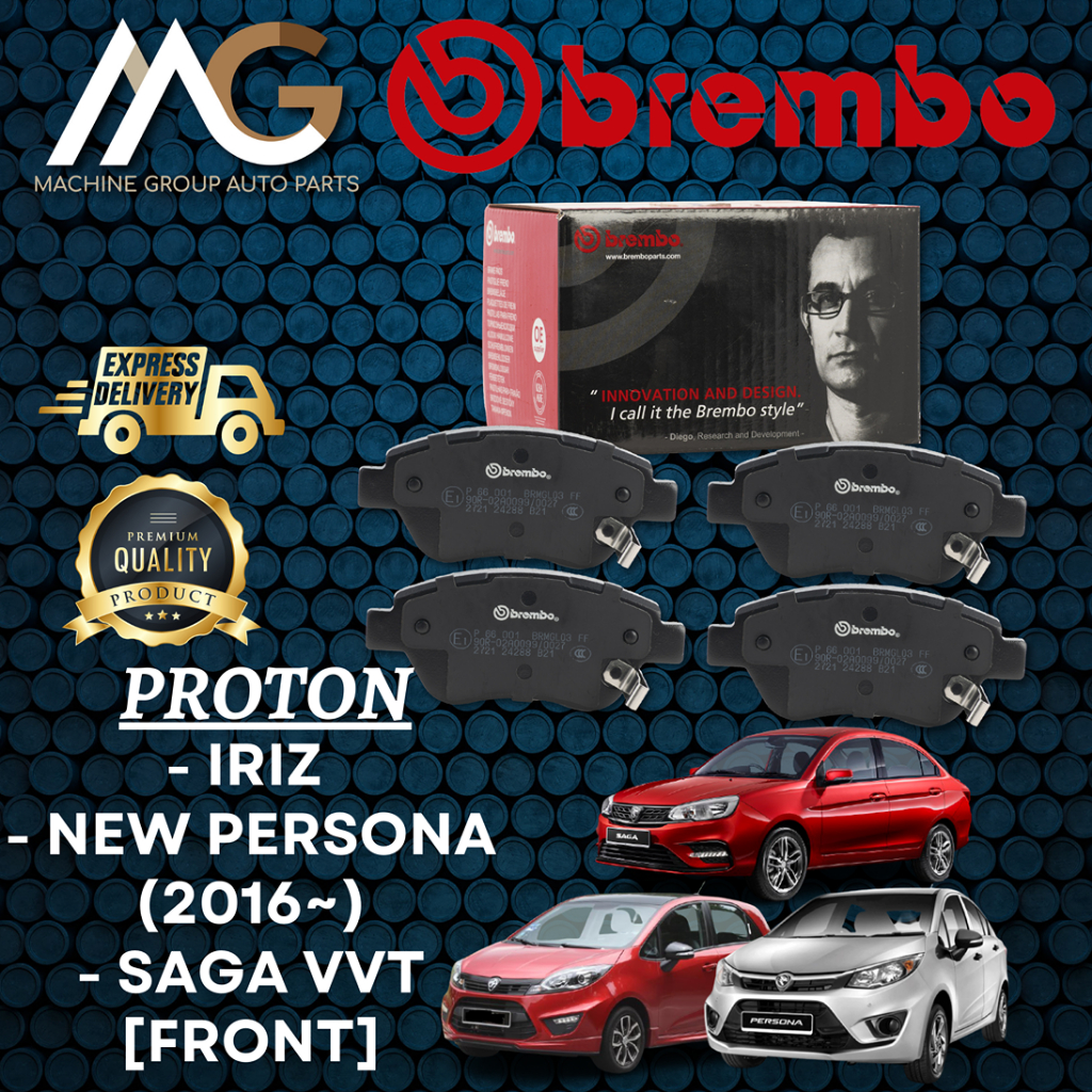 Proton Iriz , New Persona VVT (2016~) , Saga VVT Brembo Brake Pad Front ...