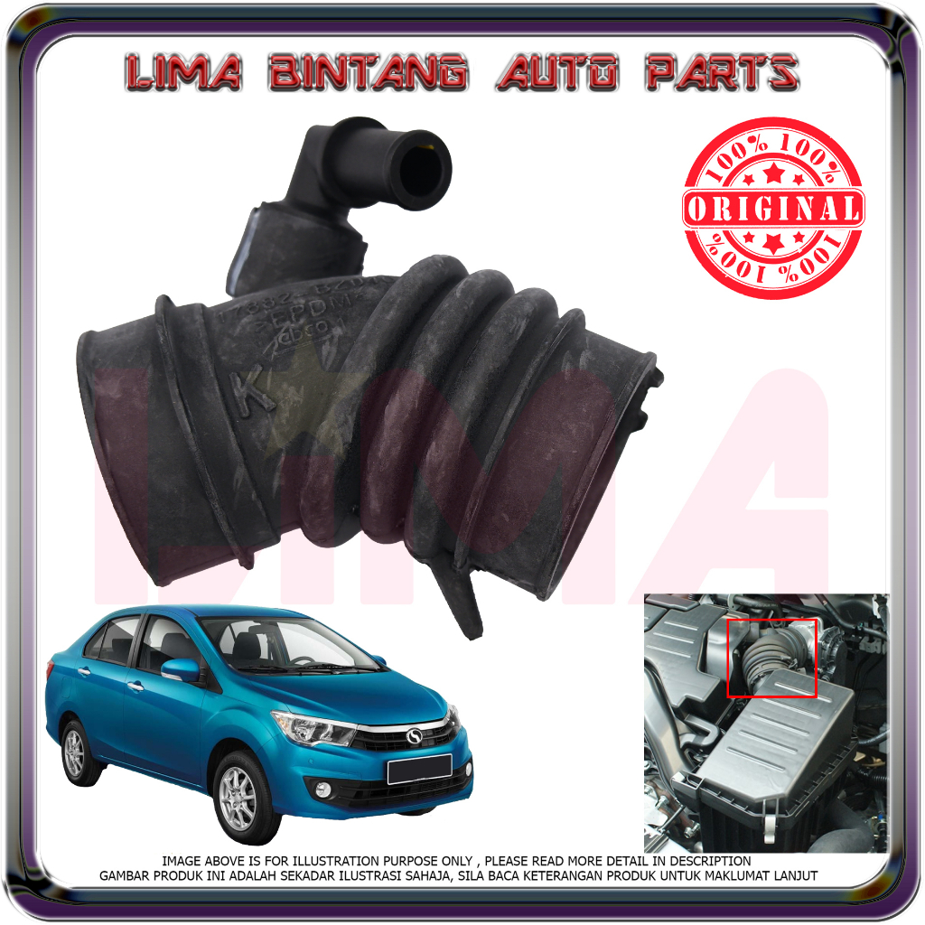 Perodua Bezza 1.0 Air Filter Hose , Air Cleaner Inlet Hose *Original ...