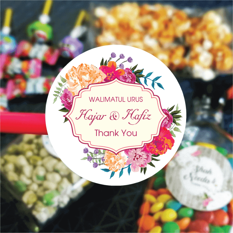 STICKER DOORGIFT GOODIES | STICKER MAJLIS | STICKER KAHWIN | MURAH ...