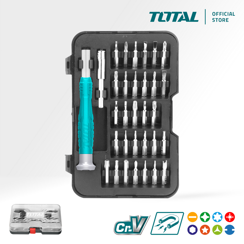 TOTAL Precision Screwdriver Set Suitable for iPhone And iPad With Cr-V ...