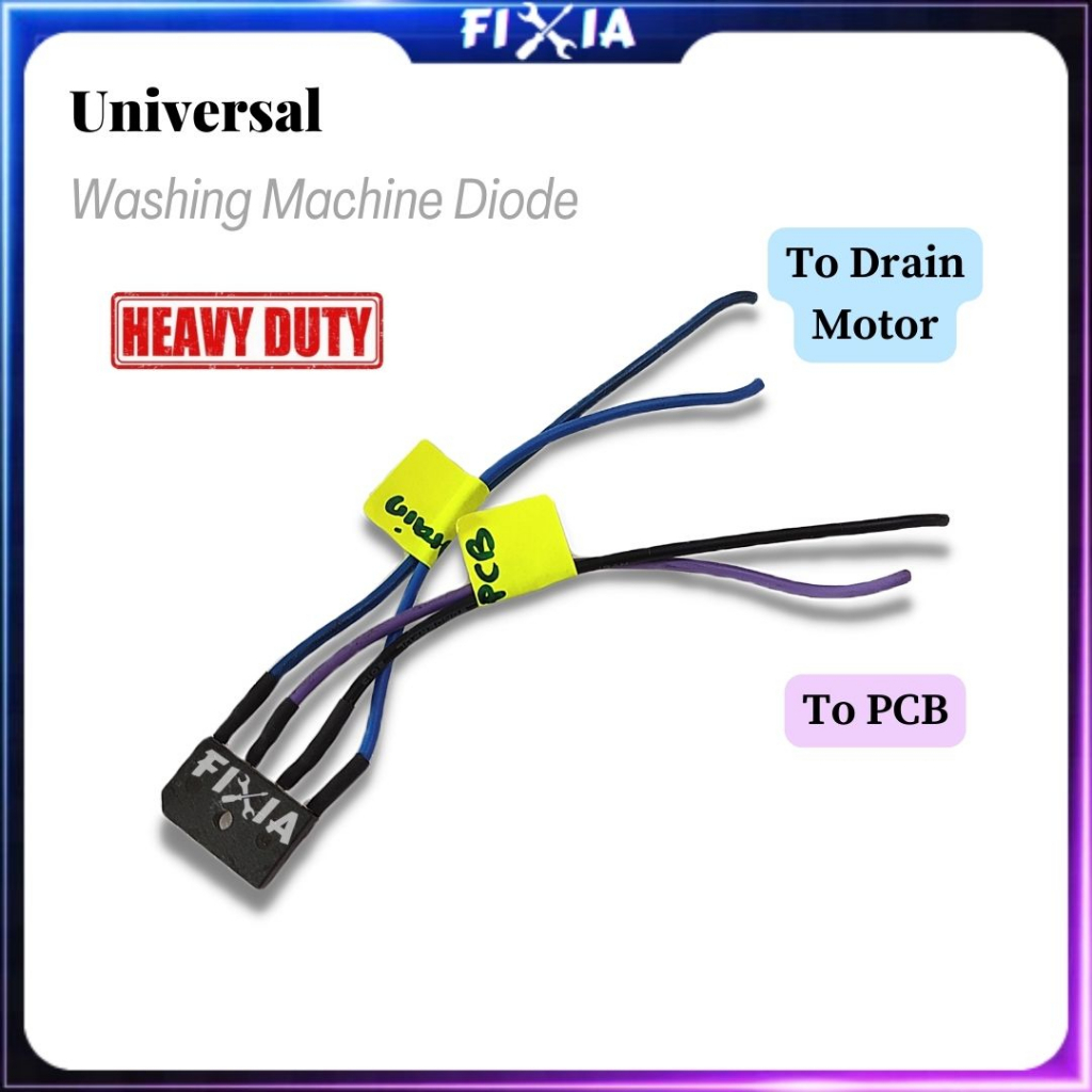 Heavy Duty Universal Washing Machine Diode to Drain Motor & PCB Board ...