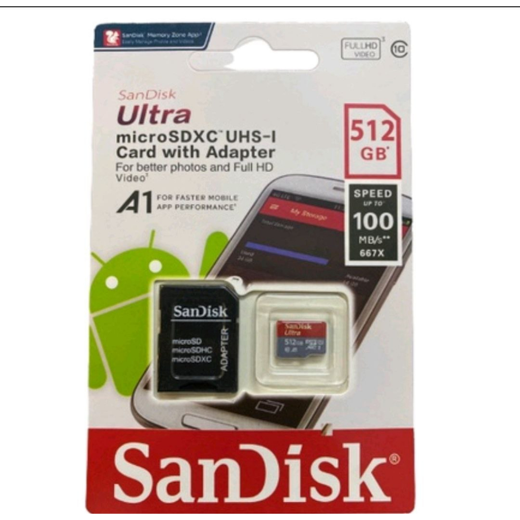 Micro SD Card A1 4K 64GB, 128GB, 256GB, 512GB, 1TB, 2TB Dash Cam Car ...