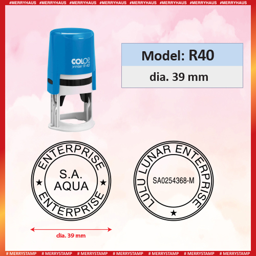 SAME DAY POS * Rubber Stamp * COLOP Printer Line | Round Stamp Self-Inking Stamp P10 | P20 | P30 ...