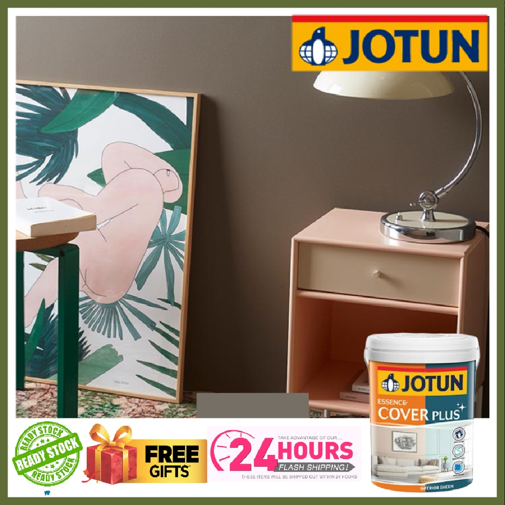 JOTUN 5L 10385 BELGIAN BROWN ESSENCE COVER PLUS SHEEN & MATT/INTERIOR ...