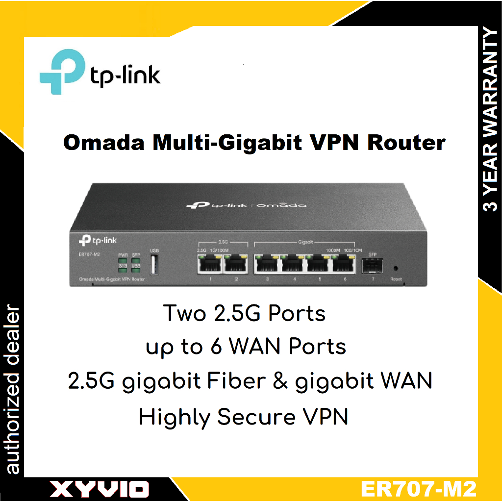 TP-LINK ER707-M2 Omada Multi-Gigabit VPN Router | Shopee Malaysia