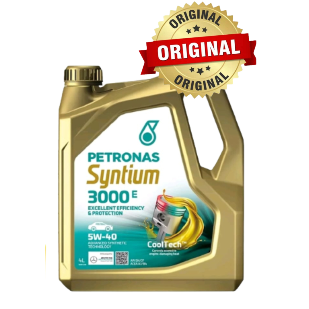 Petronas Syntium 3000 E 5W40 SN/CF Fully Synthetic Engine Oil (4L ...