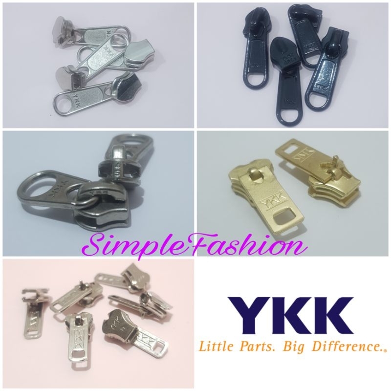 Kepala Zip YKK #3, #4.5, #5, #10 / YKK Zipper Head (1pc) | Shopee Malaysia