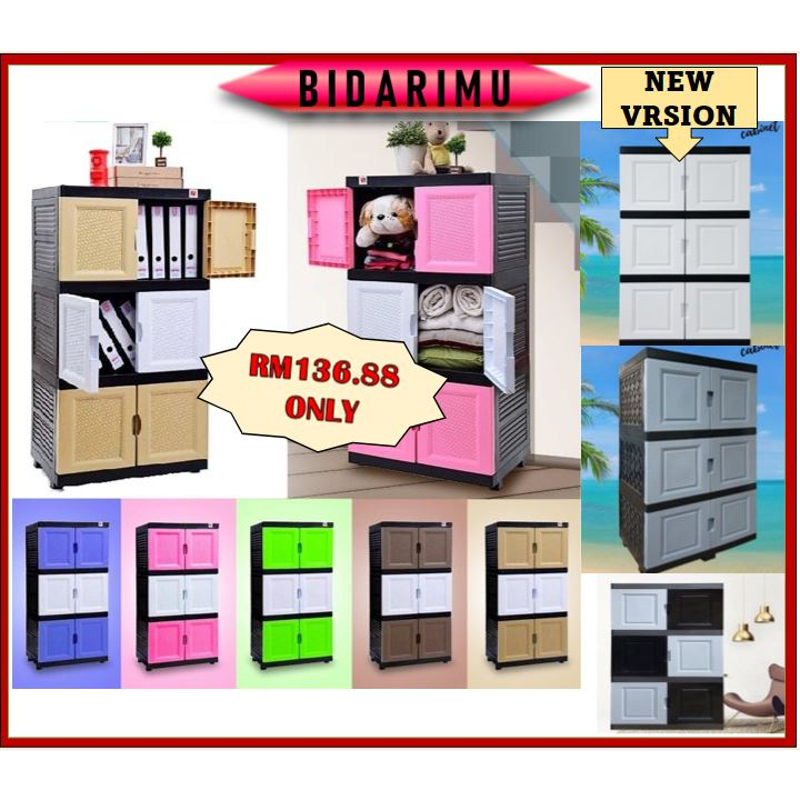 Storage Box DIY Drawer Plastic Drawer Cabinet Almari Baju Drawer Baju ...