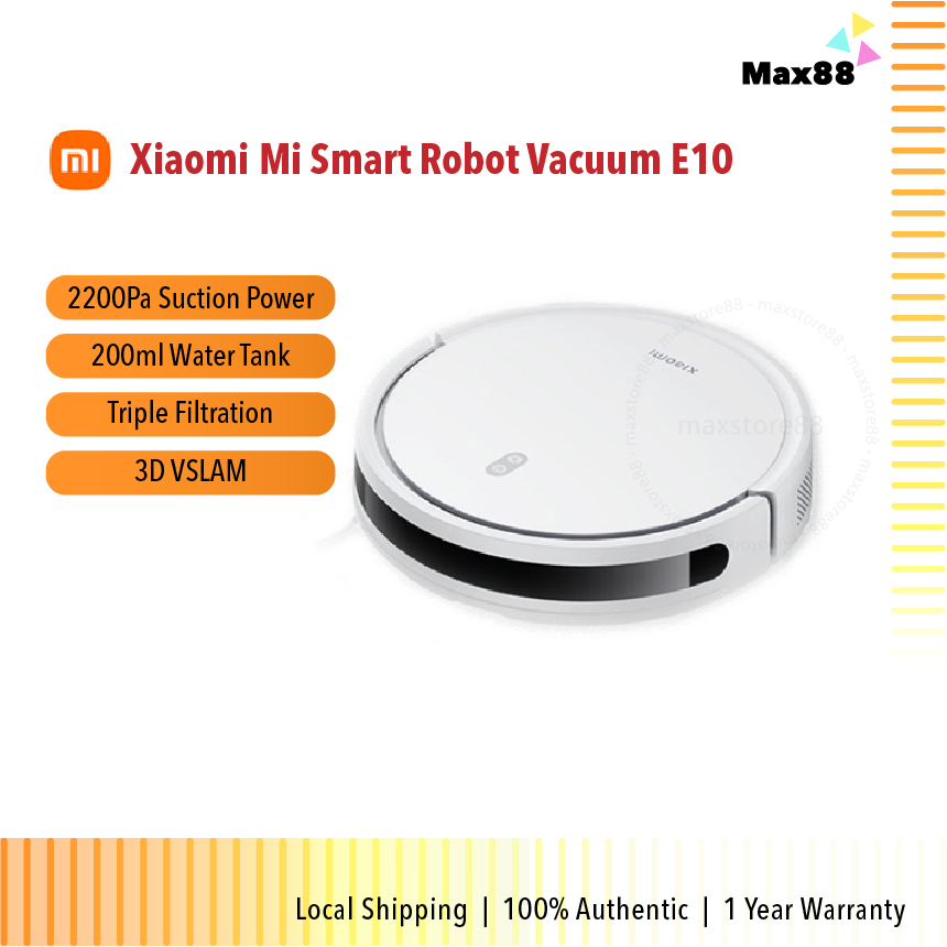 Xiaomi Mi Smart Robot Vacuum Cleaner Essential E10 4000pa Sweep + Mop ...