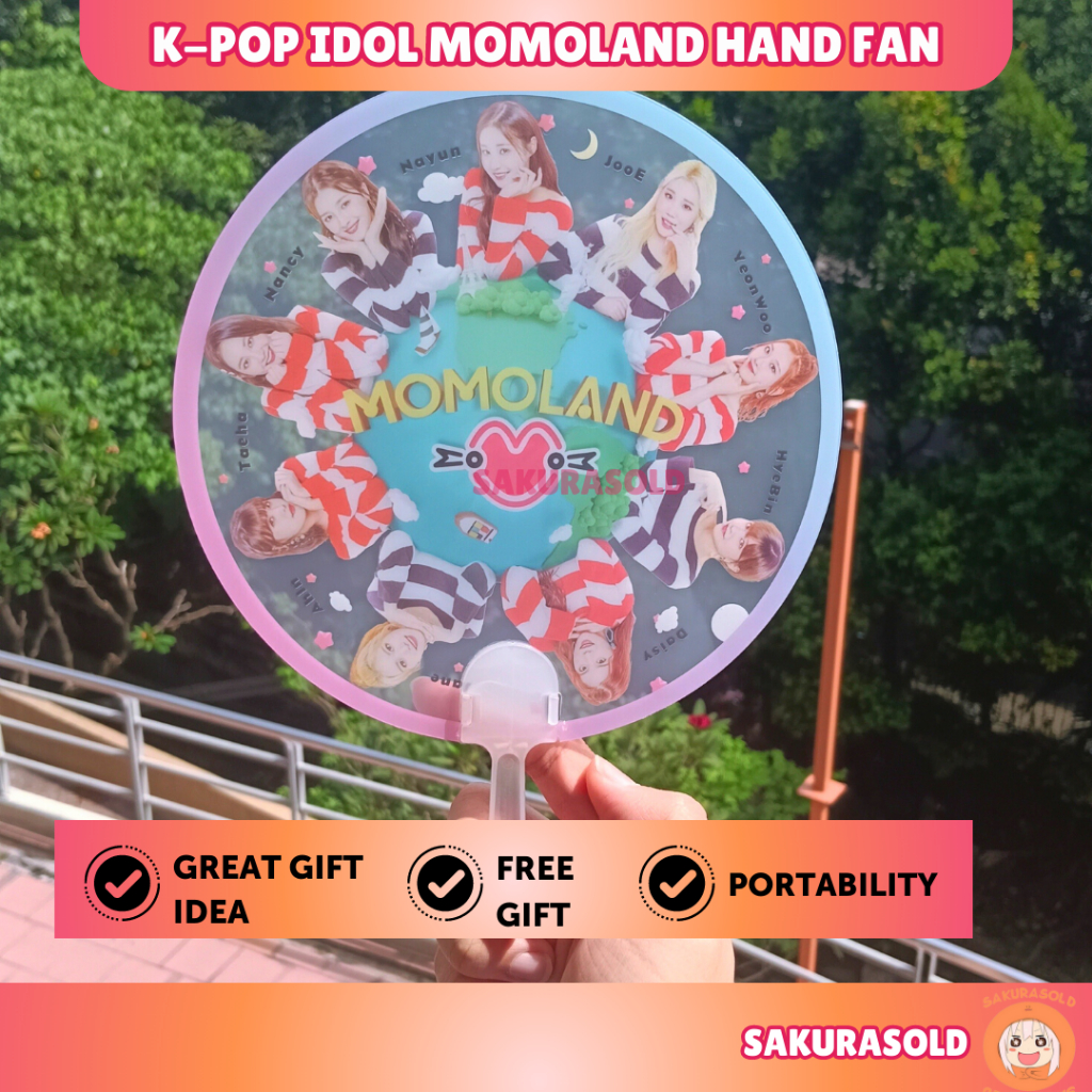 K-pop Momoland Hand Fan K Pop Idol Fans Idol Group Momoland Fan Korean ...