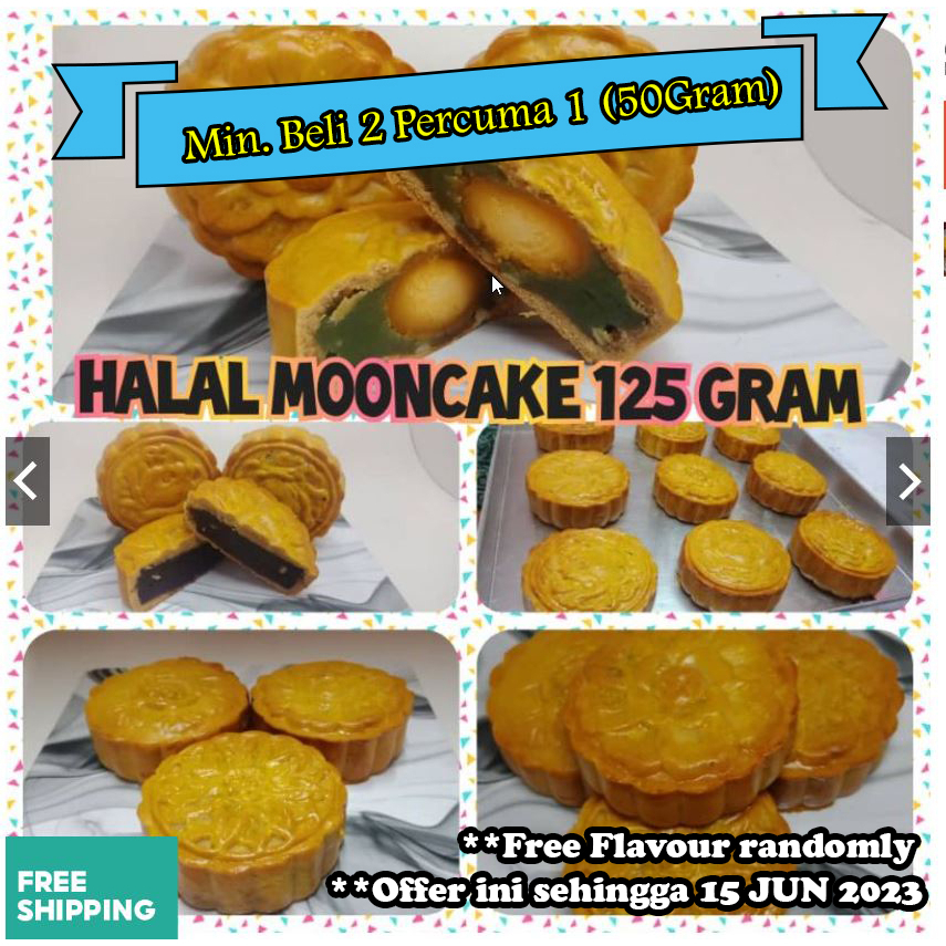 (HALAL) Mooncake / Kek Bulan Homemade 125 Gram - Moon Cake | Shopee ...