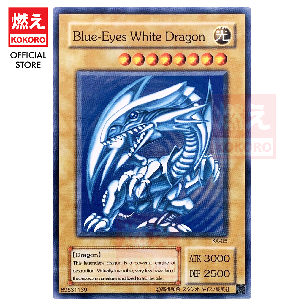 YUGIOH CARD Blue-Eyes White Dragon 青眼白龙 KA-05 N [KOKORO 游戏王] [龙] [光] [初版] [ENGLISH] | Shopee ...