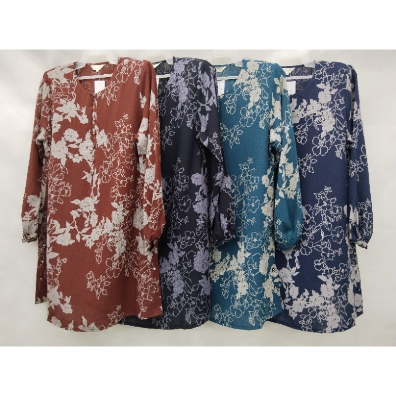 blouse Gladys corak bunga2 | Shopee Malaysia