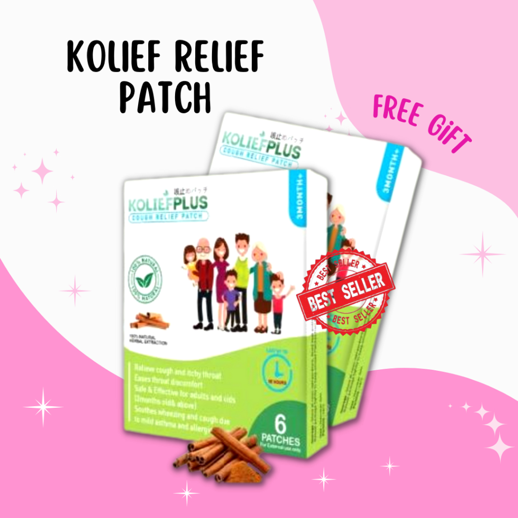 KOLIEF PLUS | COUGH RELIEF PATCH | MELEGAKAN BATUK | SAKIT TEKAK ...