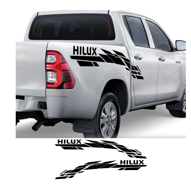 Car Stickers For Toyota Hilux Vigo Revo Rocco Truck Trunk Side Graphics ...