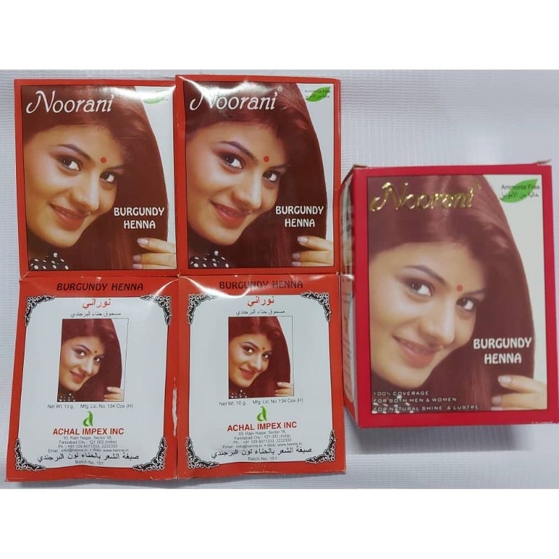 Inai Rambut/Hair Henna Noorani/Inai Kuku (Harga Sepeket) | Shopee Malaysia
