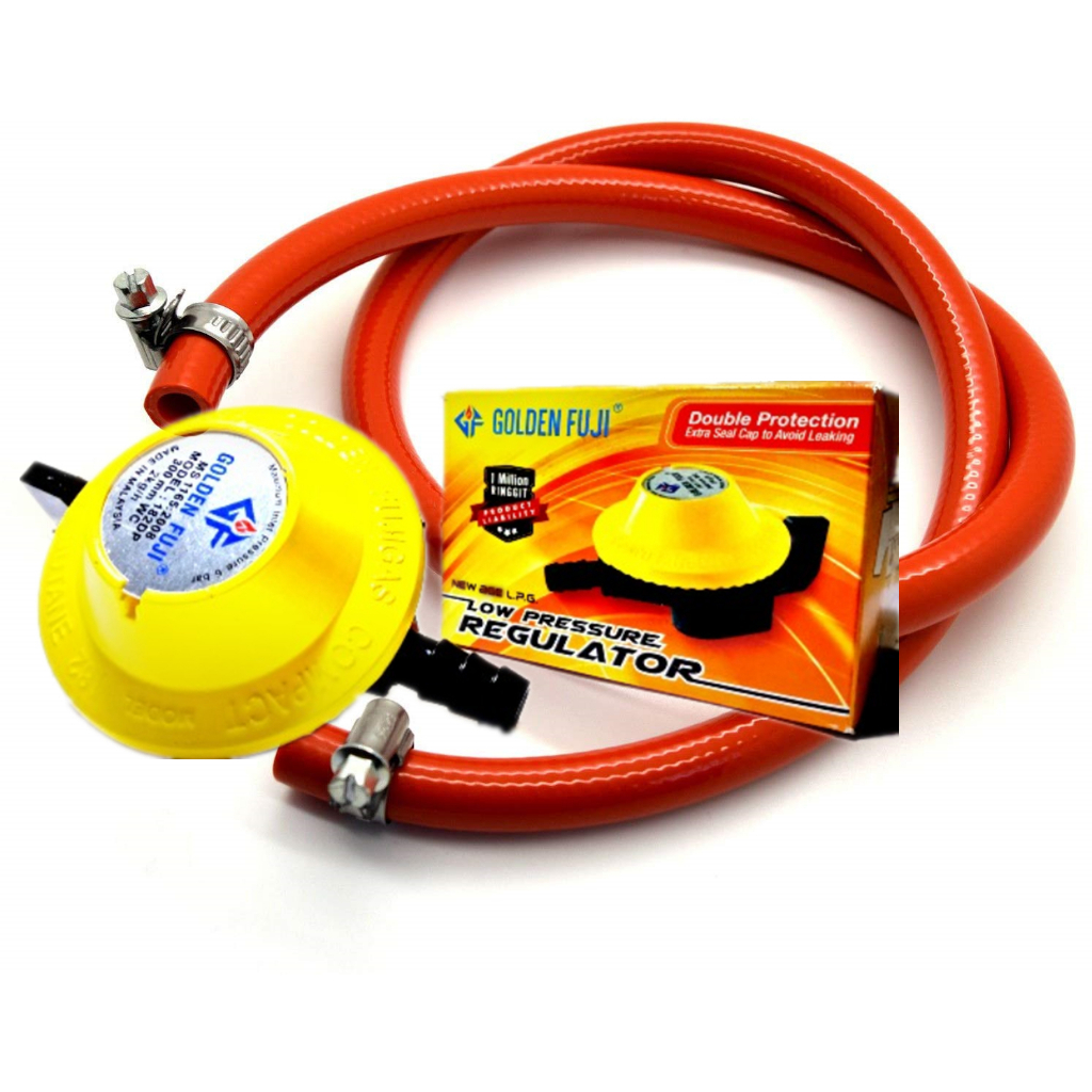 [Good Quality] Golden Fuji Gas Regulator with Safety Seal Cap Set low ...