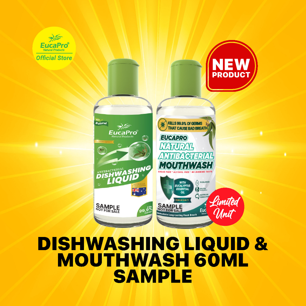 Dishwashing Liquid & Antibacterial Mouthwash 60ml Sample | Shopee Malaysia