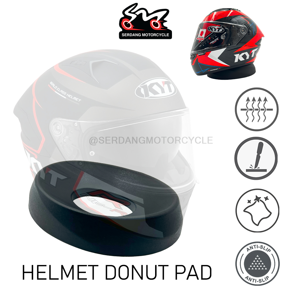 Helmet Donut Pad Stand Pemegang Topi Keledar Display Holder | Shopee ...