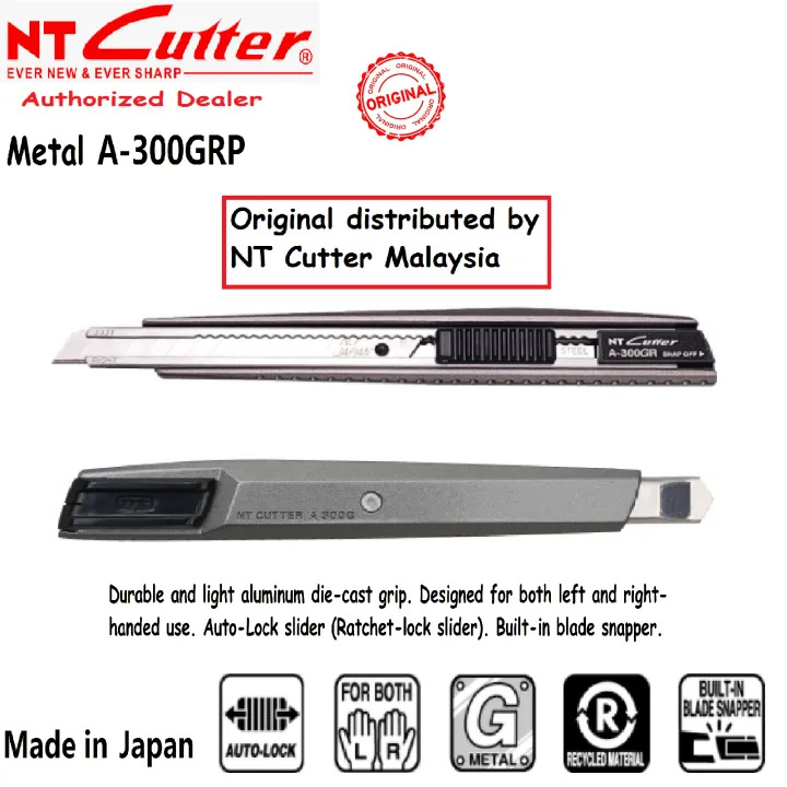 NT CUTTER A-300GRP Original - Made in Osaka Japan (Designed for both ...
