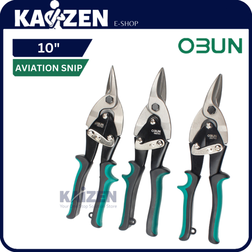 OBUN Zinc Cutter Aviation Snip 10" ( Straight , Left , Right ) | Shopee ...