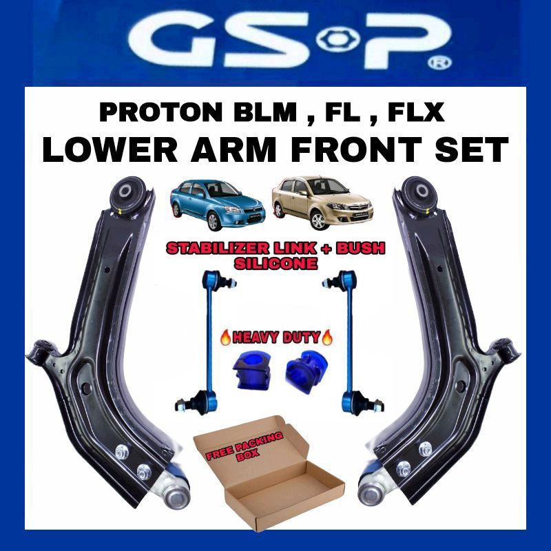 GSP PROTON SAGA BLM FL FLX FRONT LOWER ARM GSP HIGH GUALITY SUSPENSION ...