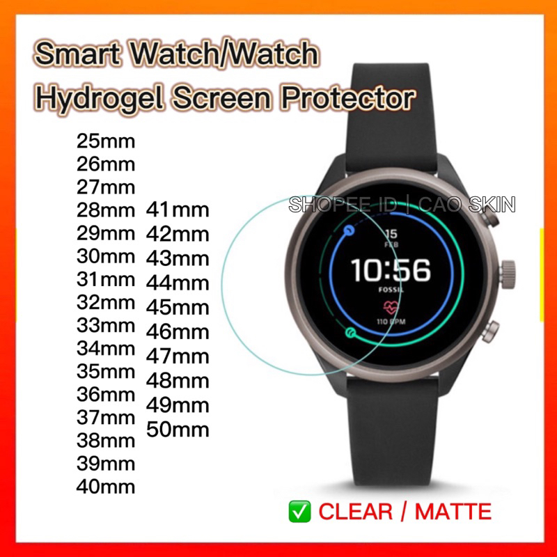 2 PCS Protector Screen For All Round Type Smart Watch Hydrogel Screen ...