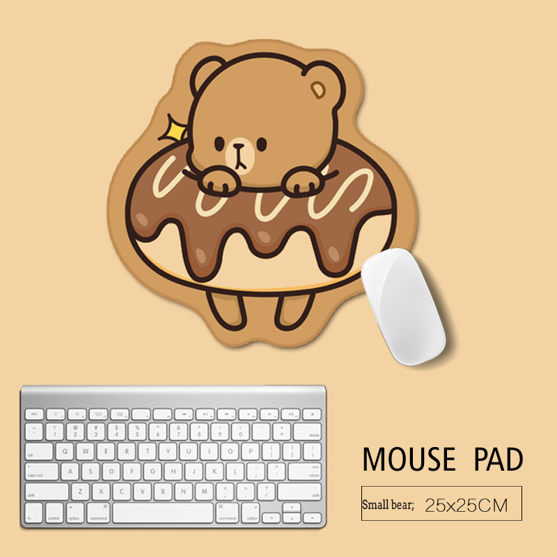 Waterproof Cartoon Bear Cat Mouse Pad Cute Animal Shaped Mousepads ...