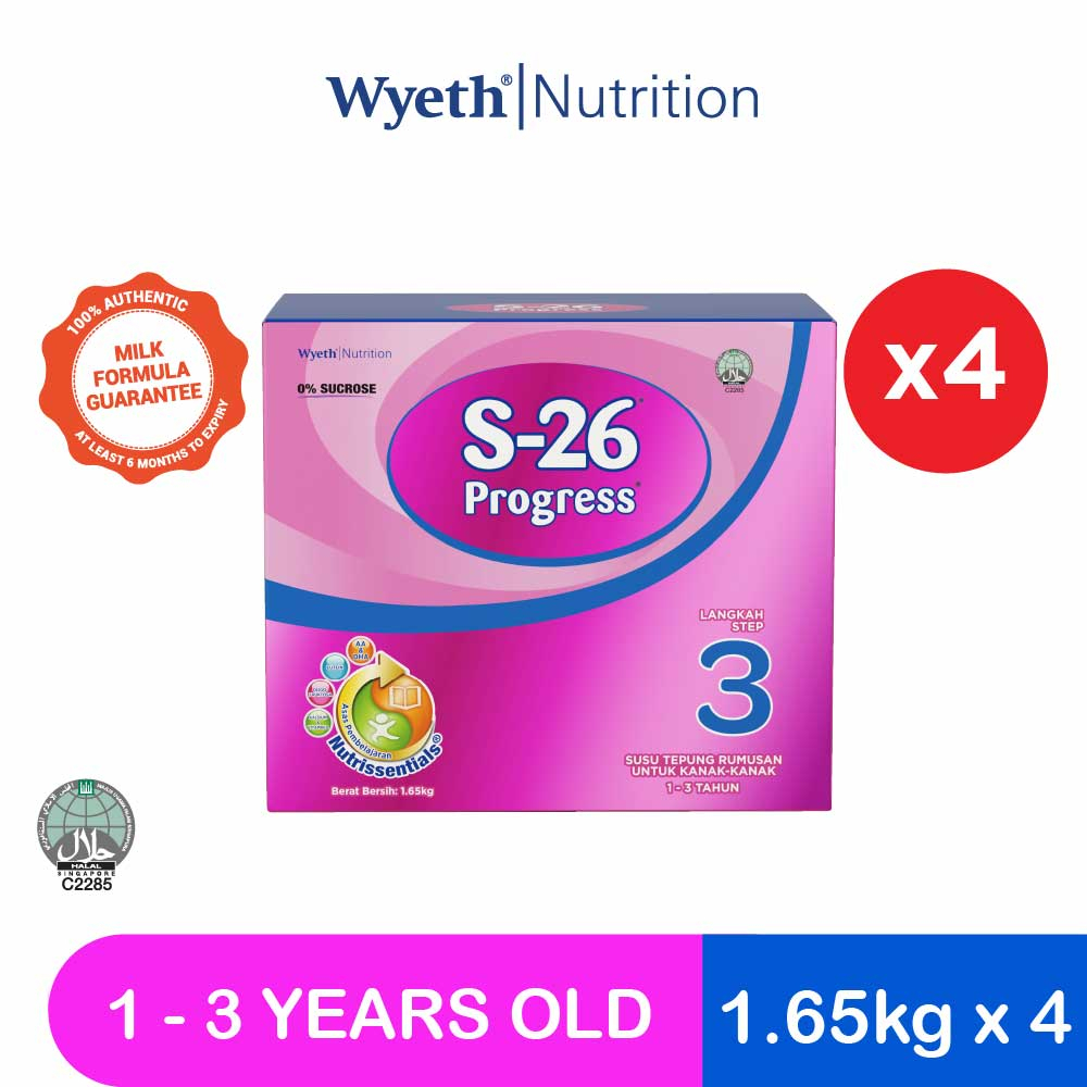 S-26® Progress® Milk Formula Powder (1.65kg x 4) | Shopee Malaysia