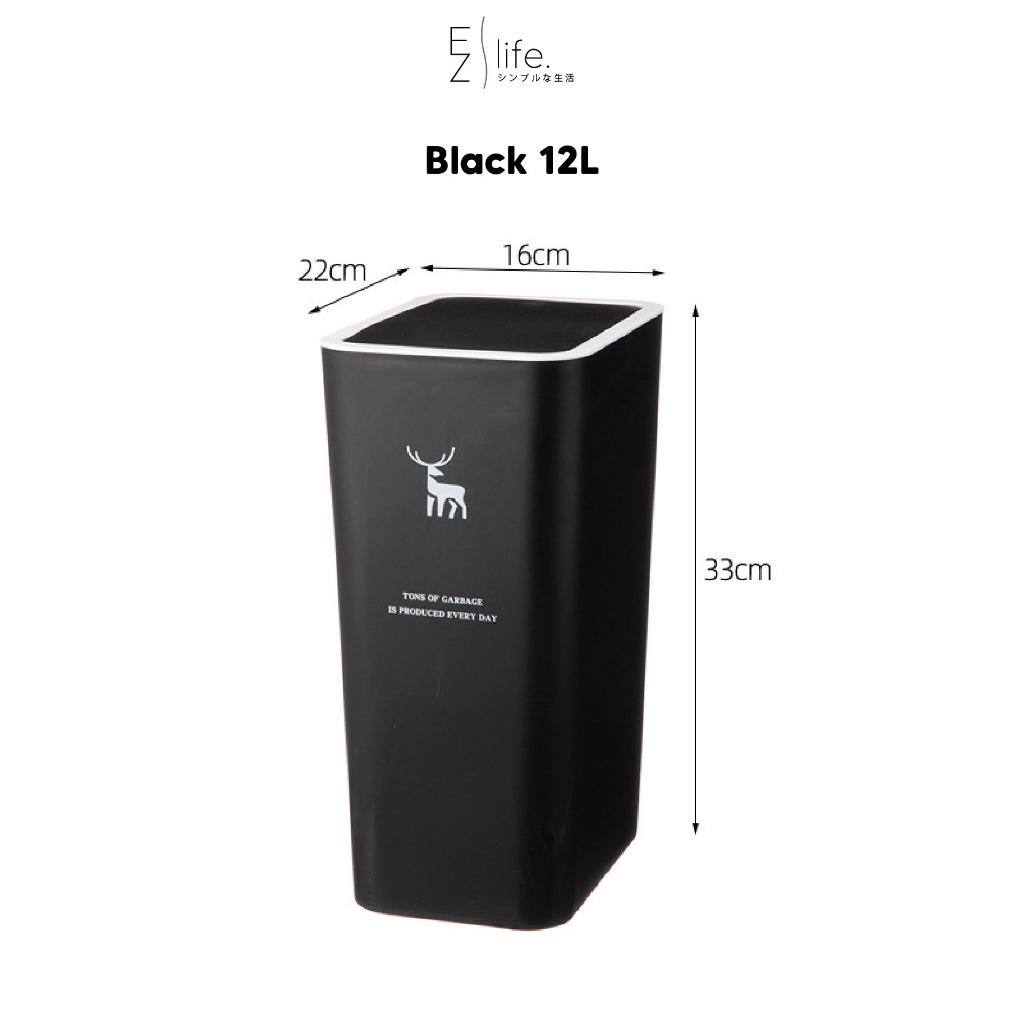 30% off Clearance 15L Nordic Portable Dustbin Kitchen With Cover ...