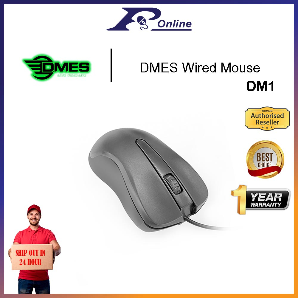 DMES DM1 USB Port Connection WIred Mouse ( 1 Year warranty ) | Shopee ...