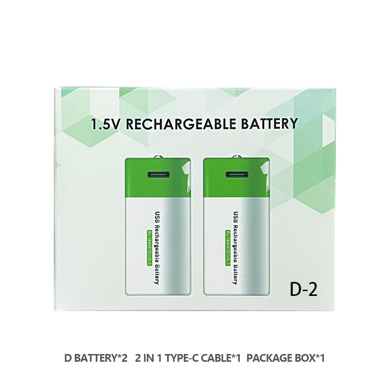 Original USB Type-C Fast Charging Rechargeable Battery AA AAA C2 D1 9V ...