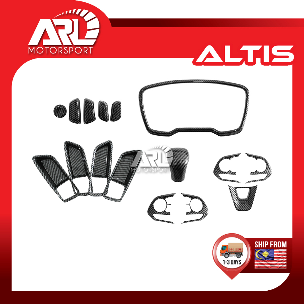 Toyota Corolla Altis 12th E210 ZRE210 ZRE211 Interior Decoration Carbon ...