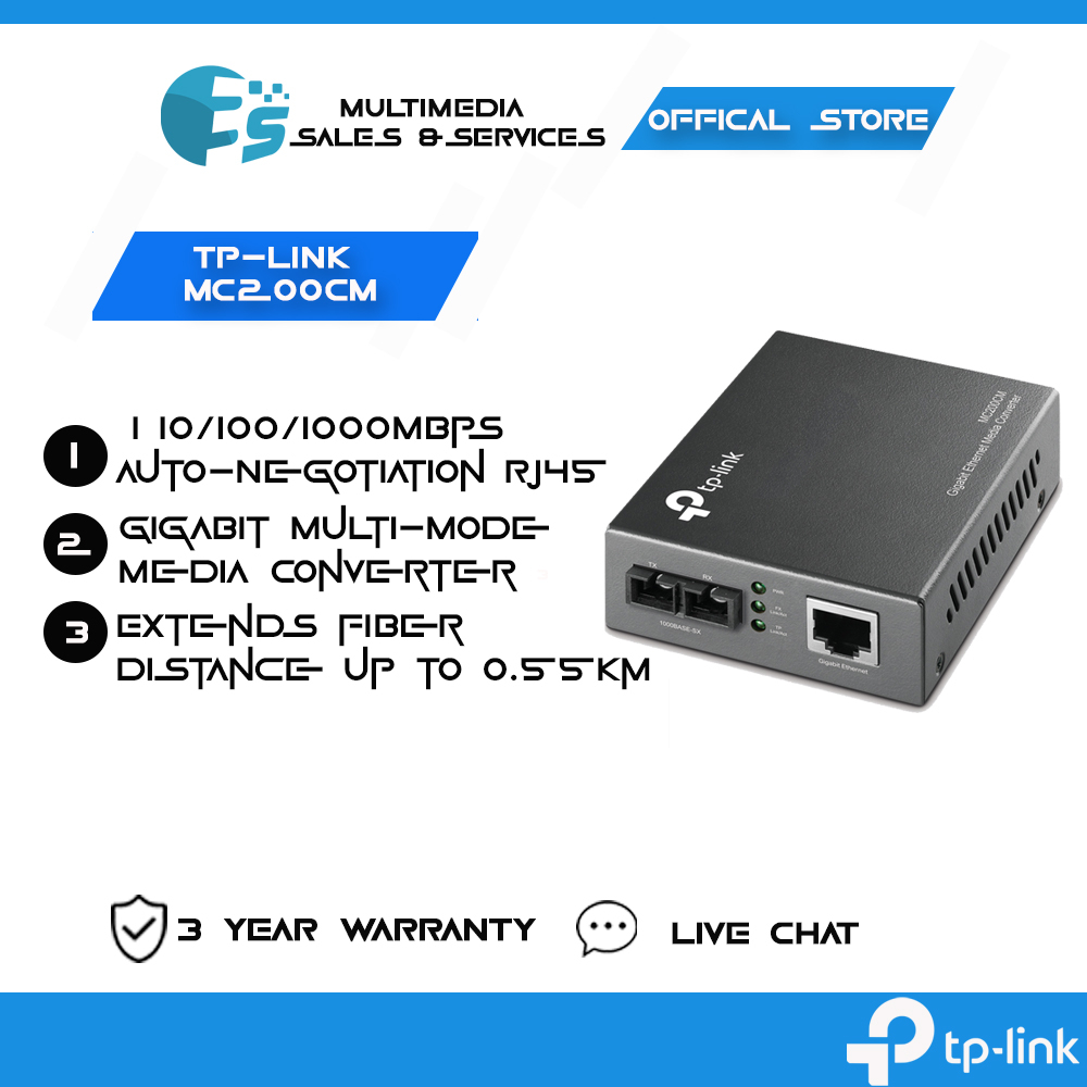 Tp-Link MC200CM Gigabit Multi-Mode Media Converter | Shopee Malaysia