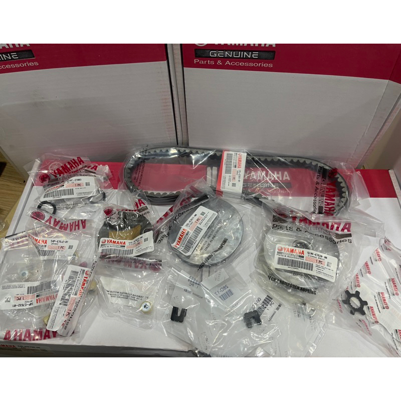 100% ORIGINAL - YAMAHA EGO EGO-S NOUVO NOUVO-S FRONT PULLEY SET & V BELT (5VW-CLTH7-01) | Shopee ...