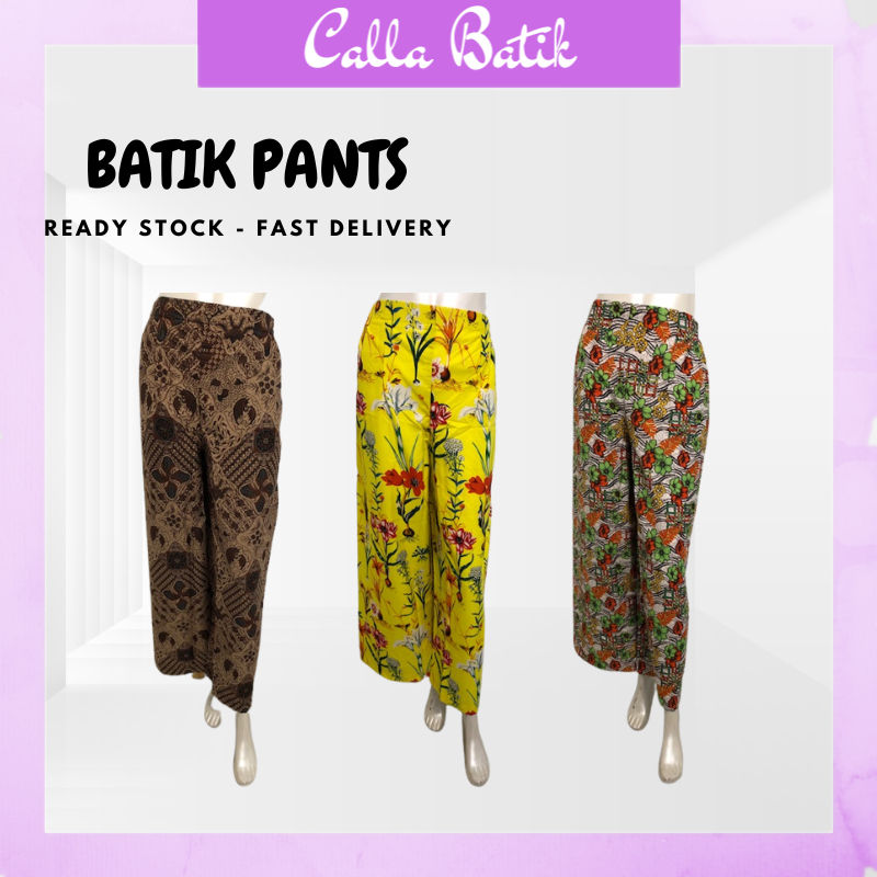 [FREE SIZE] Batik Long Pants Women Seluar Batik Panjang Perempuan ...