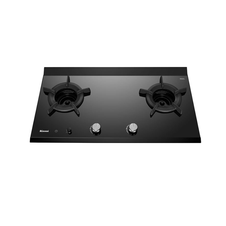 RINNAI RB-2CGT 2-Inner Burner Built-in Gas Hob (Glass) 3.6kW High Heat Efficiency Inner Flame ...