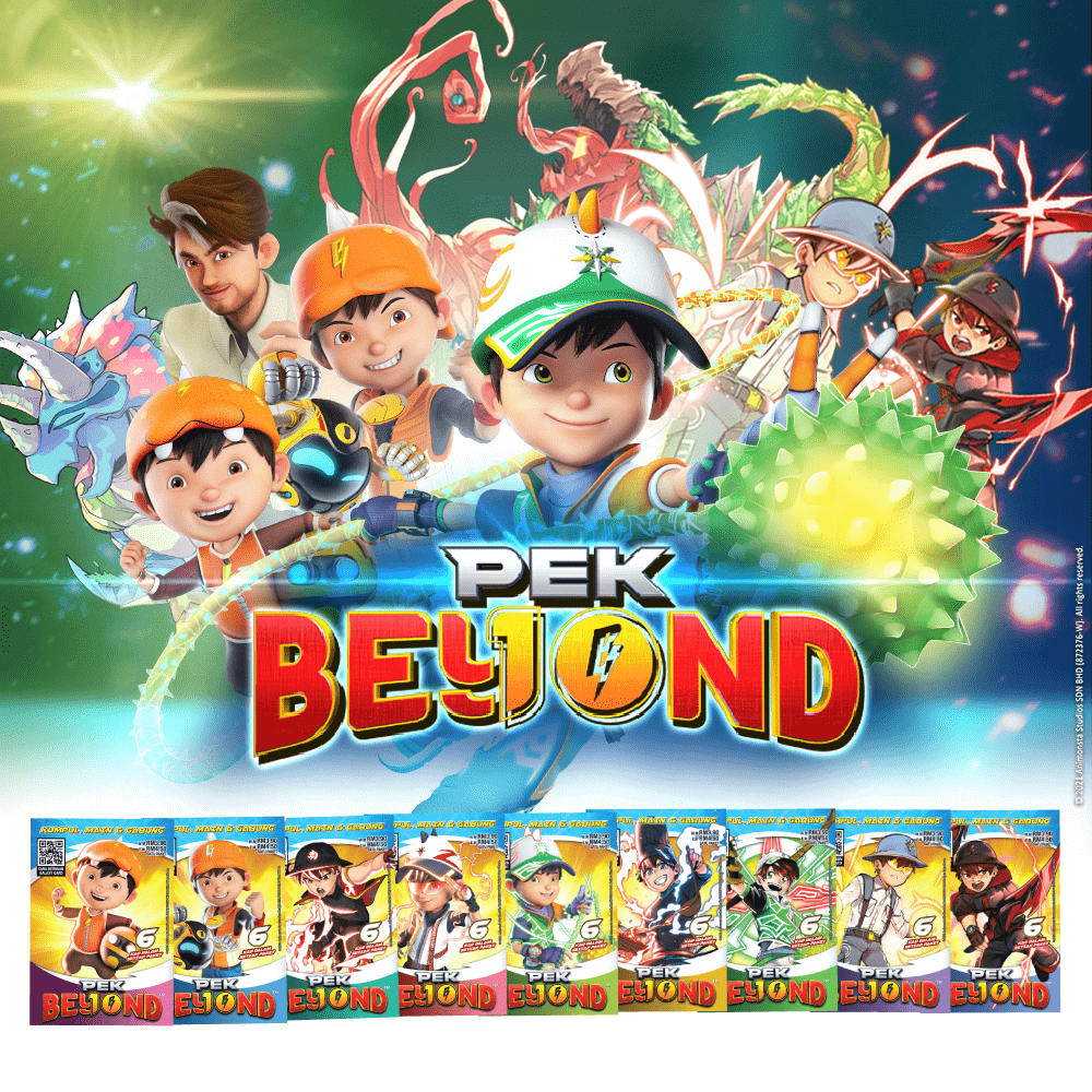 KIDZONE BoBoiBoy Galaxy Card : Pek Beyond (1 pack: 6 cards) [ORIGINAL ...