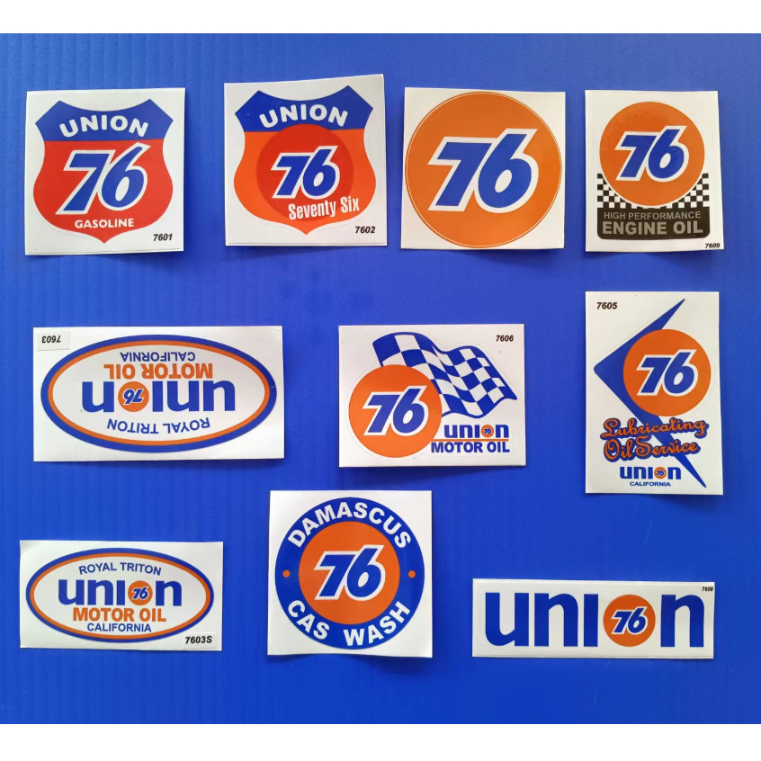 Sticker Decal Motor&Car 76 Union Seventy Six Oil HP Latex Print ...