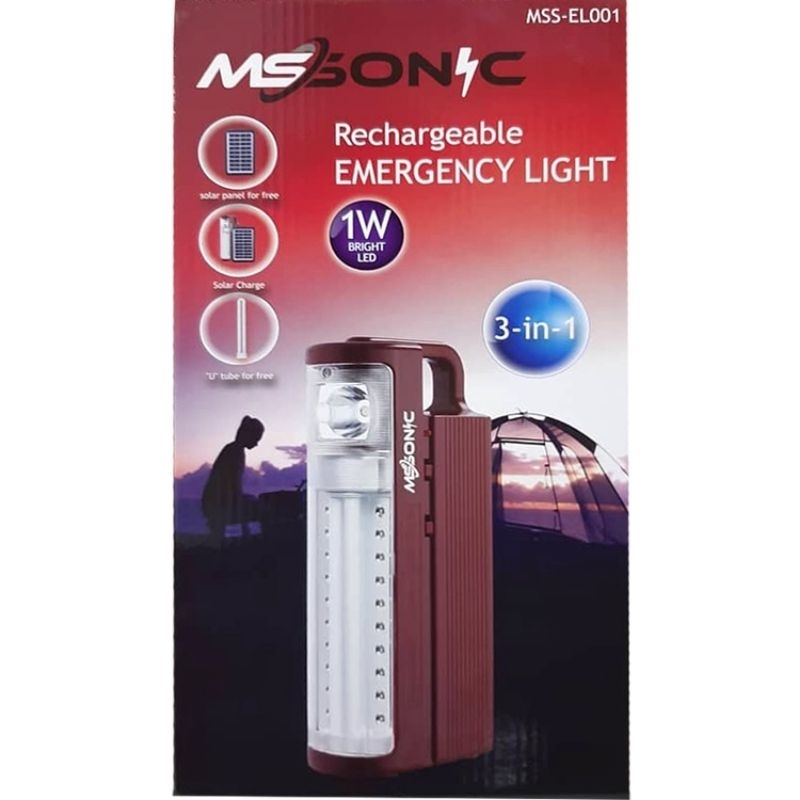 MS SONIC EMERGENCY LIGHT kecamasan MSS EL001 Japan technology with ...