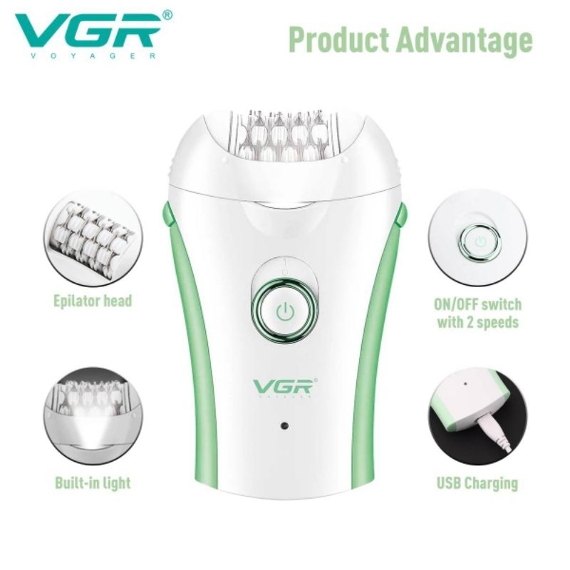🔥 NEW ARRIVAL VGR V-705 PROFESSIONAL LADY EPILATOR 🔥 | Shopee Malaysia