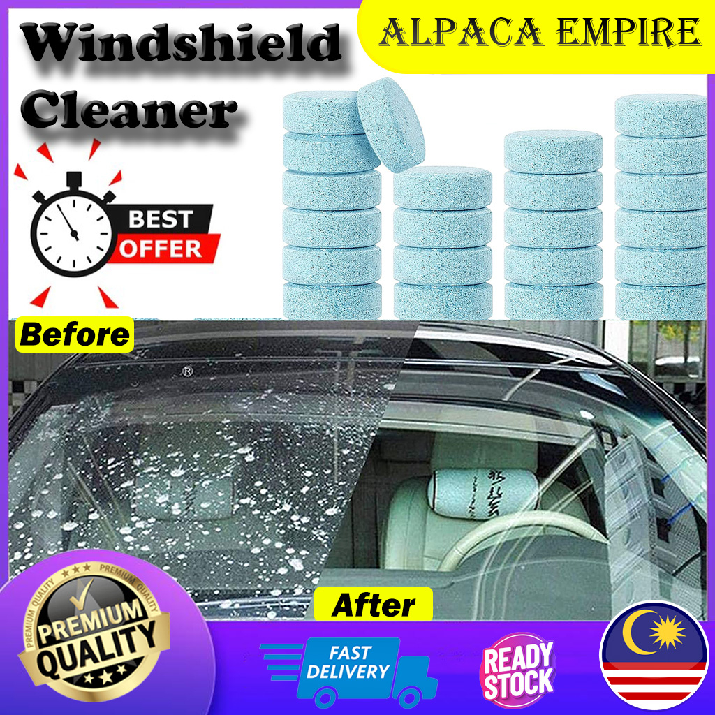 Car Windshield Cleaner Wiper Window Glass Cleaning Water Tablet Air ...