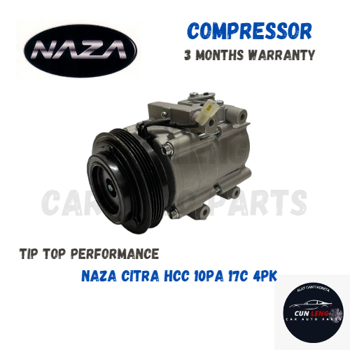 3 Month Warranty NAZA CITRA HCC 10PA 17C 4PK Car Air Cond Compressor (Recond) | Shopee Malaysia