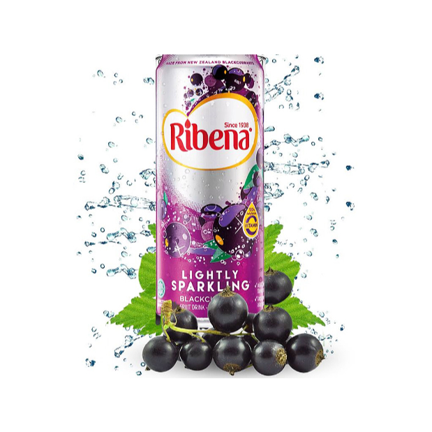 Ribena Lightly Sparkling Blackcurrant 325ml 利宾纳黑加仑汽泡果汁 325ml | Shopee ...