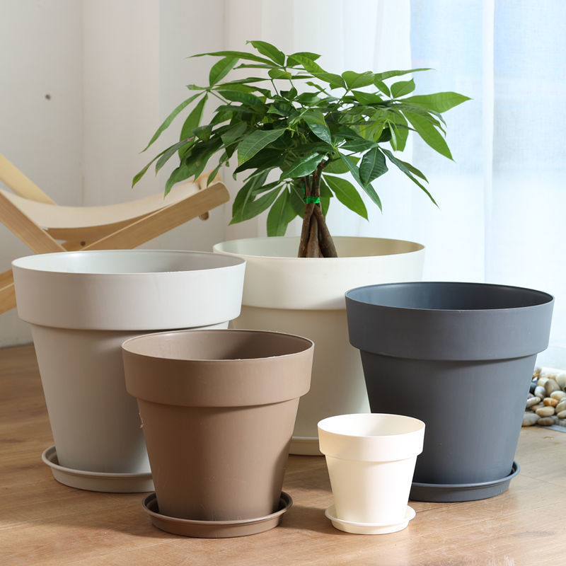 Medium Plastic Flower Plant Pot Planter Decorative Flower Pot with ...